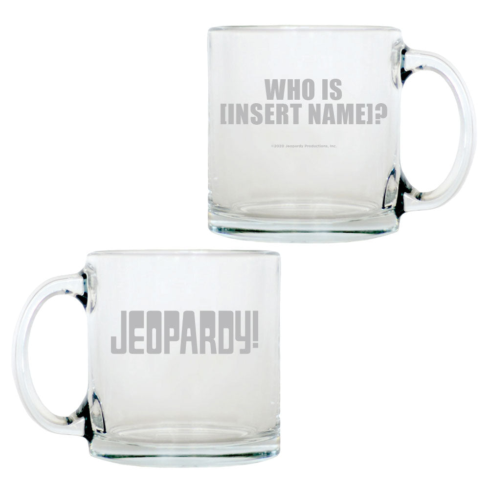 Jeopardy! Logo Personalized Glass Mug – The Jeopardy! Store